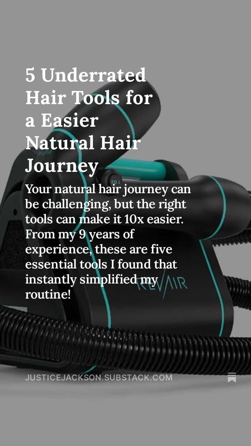 5 Underrated Hair Tools For An Easier Natural Hair Journey - Bigheadjustice